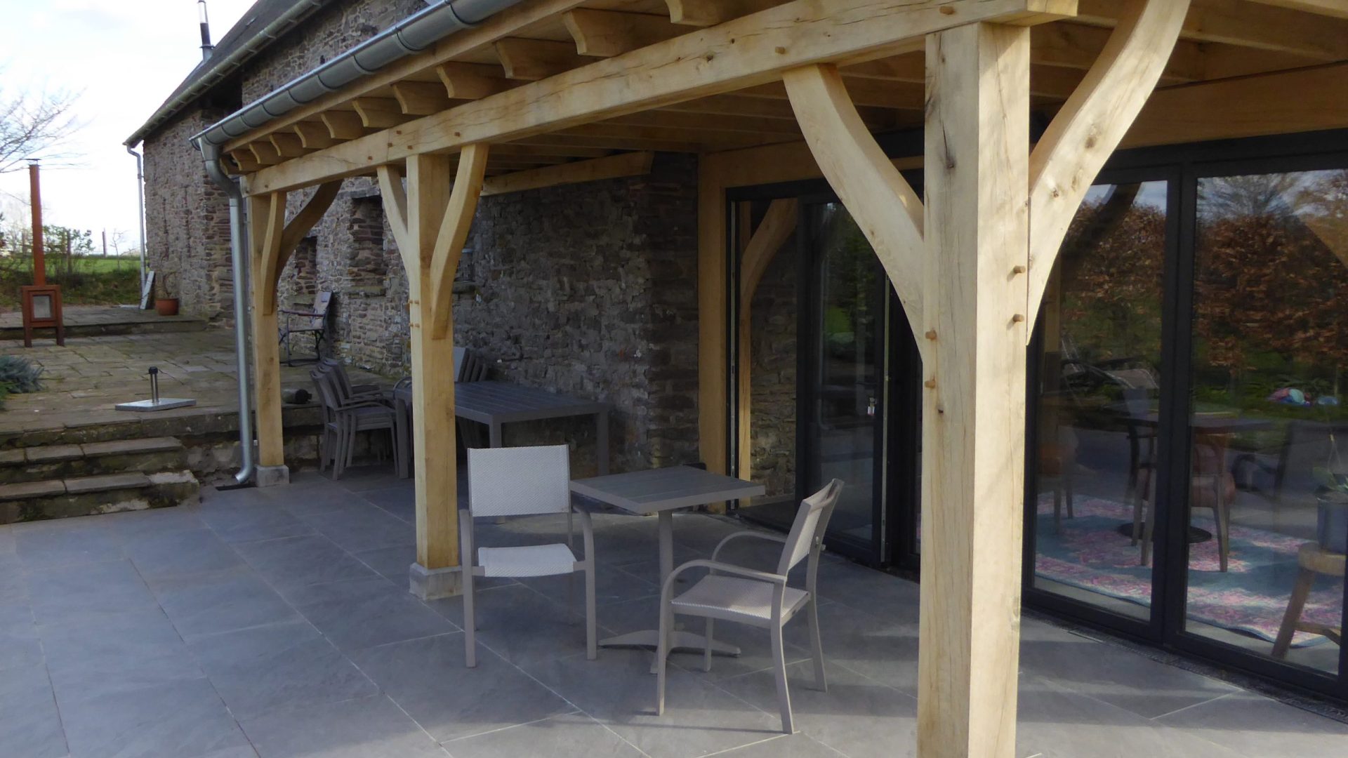 Llanvetherine Barn Conversion | Oak Framed Barn by Foxtail Oak